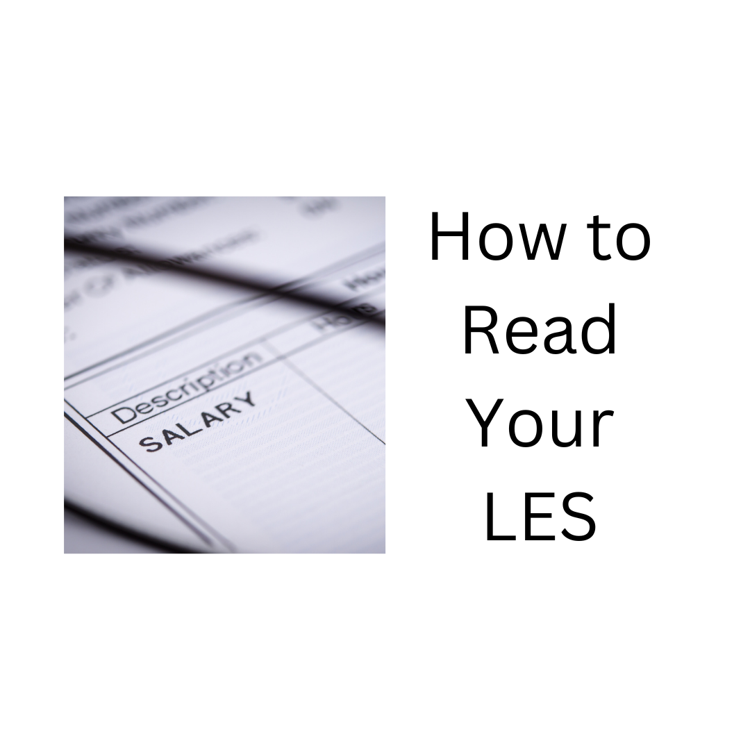 Military Pay and Entitlements – How to Read Your LES - My Military ...