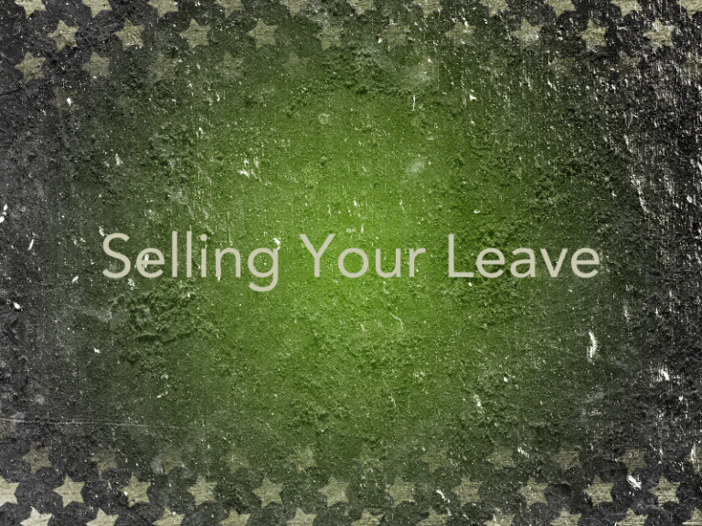 Should I Sell My Leave or Take Terminal Leave? - My Military Lifestyle